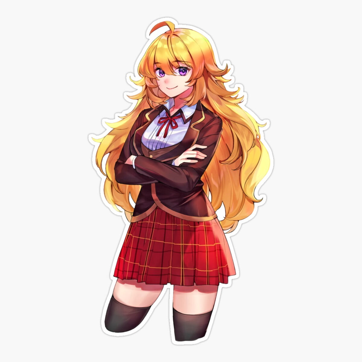 Maneki Rwby Yang Xiao Long Anime Er Er, Phone Decal Water Bottle ...