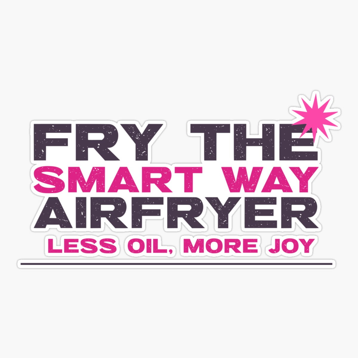 Maneki Ry The Smart Way: Airryer - Less Oil, More Joy Sticker, Phone ...