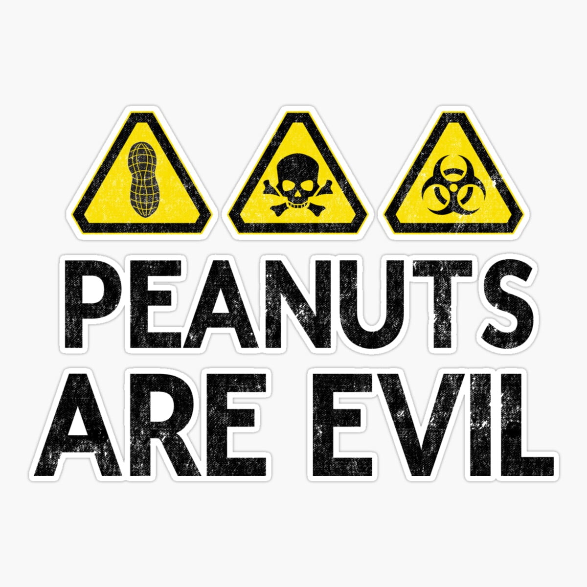 Maneki S Are Evil-Danger Hazard Signs Allergy Er, Phone Decal Water ...