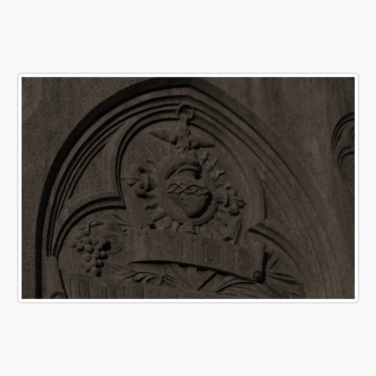 Maneki Sacred Heart - Graveyard Sticker, Phone Decal Water Bottle ...