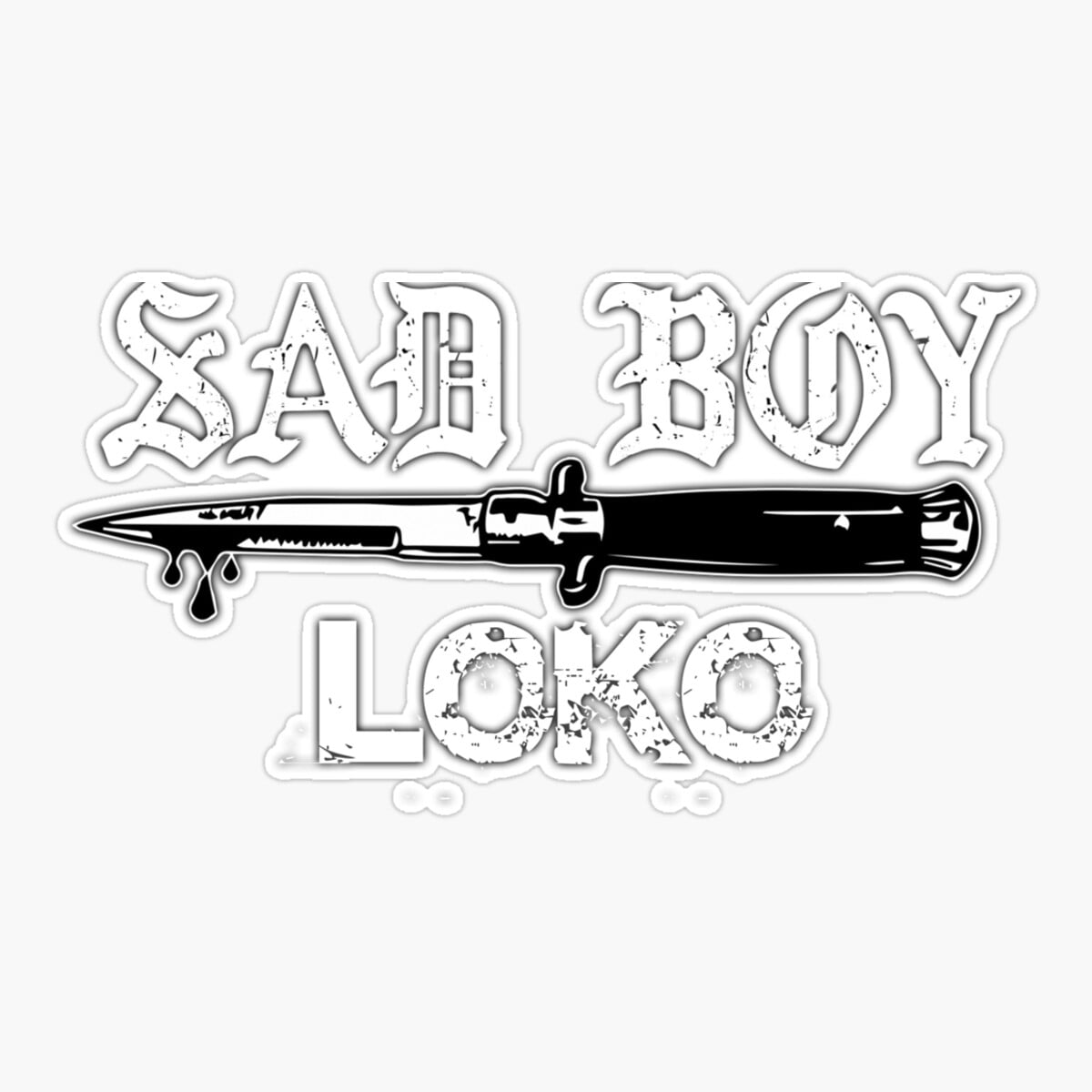 Maneki Sad Boy Loko Rapper Mexican Rap Sticker, Phone Decal Water ...