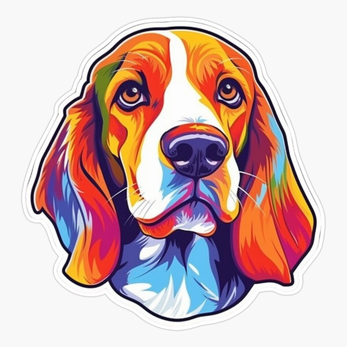 Maneki Sad Colorful Dog: Expressing Emotion Through Vibrant Hues ...