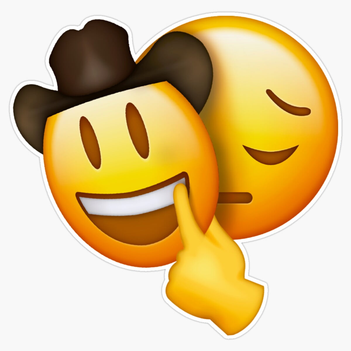 Maneki Sad Mask Emoji Er, Phone Decal Water Bottle Stickers Car Decals ...