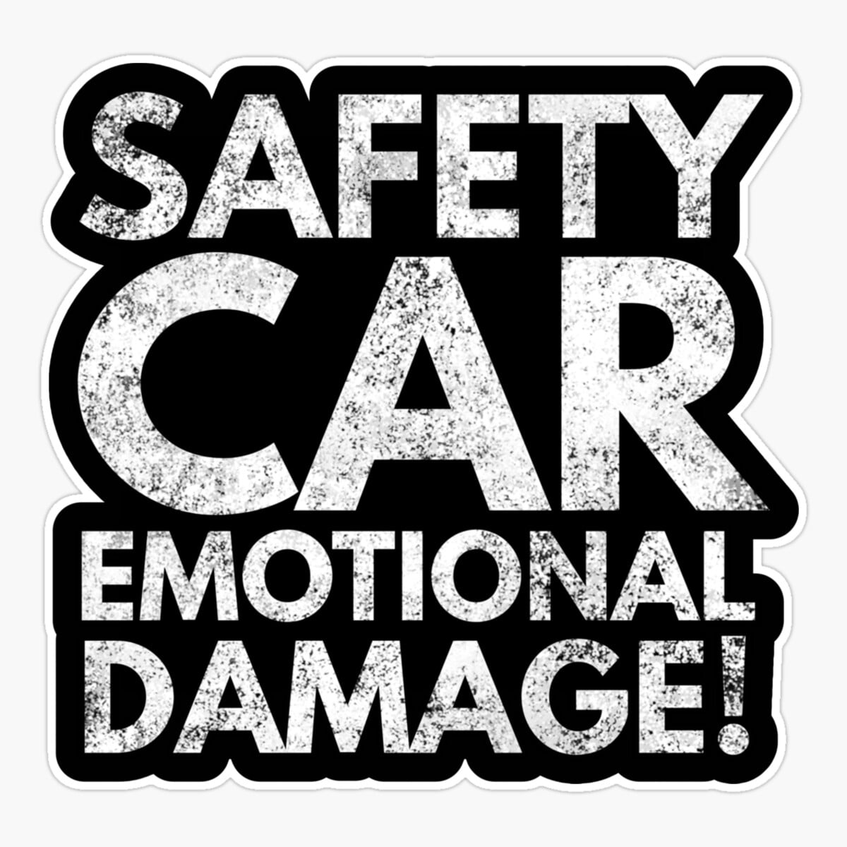 Maneki Safety Car Emotional Damage Sticker, Phone Decal Water Bottle ...