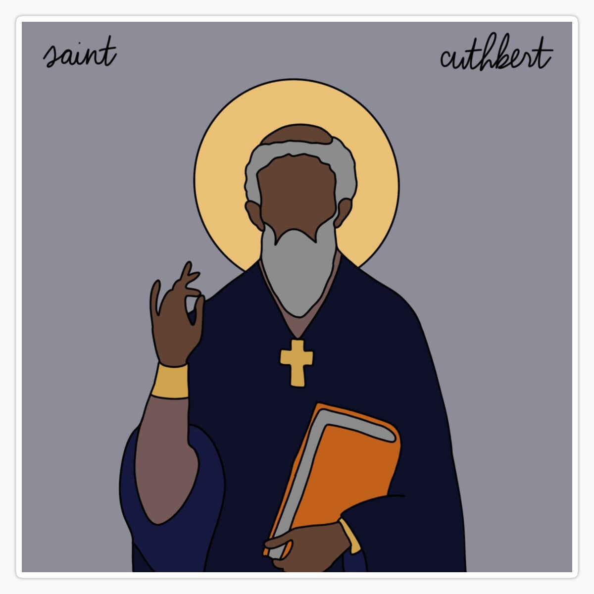 Maneki Saint Cuthbert Er, Phone Decal Water Bottle Stickers Car Decals ...