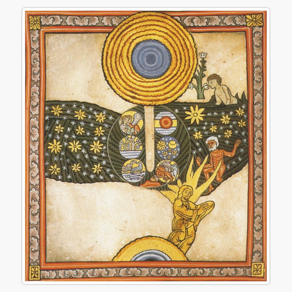 Maneki Saint Hildegard Of Bingen - Garden Vision Er, Phone Decal Water ...