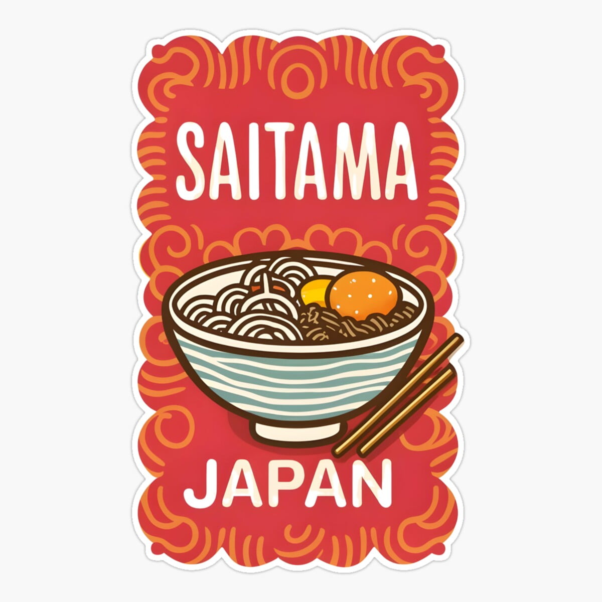 Maneki Saitama Prefecture Sticker, Phone Decal Water Bottle Stickers ...