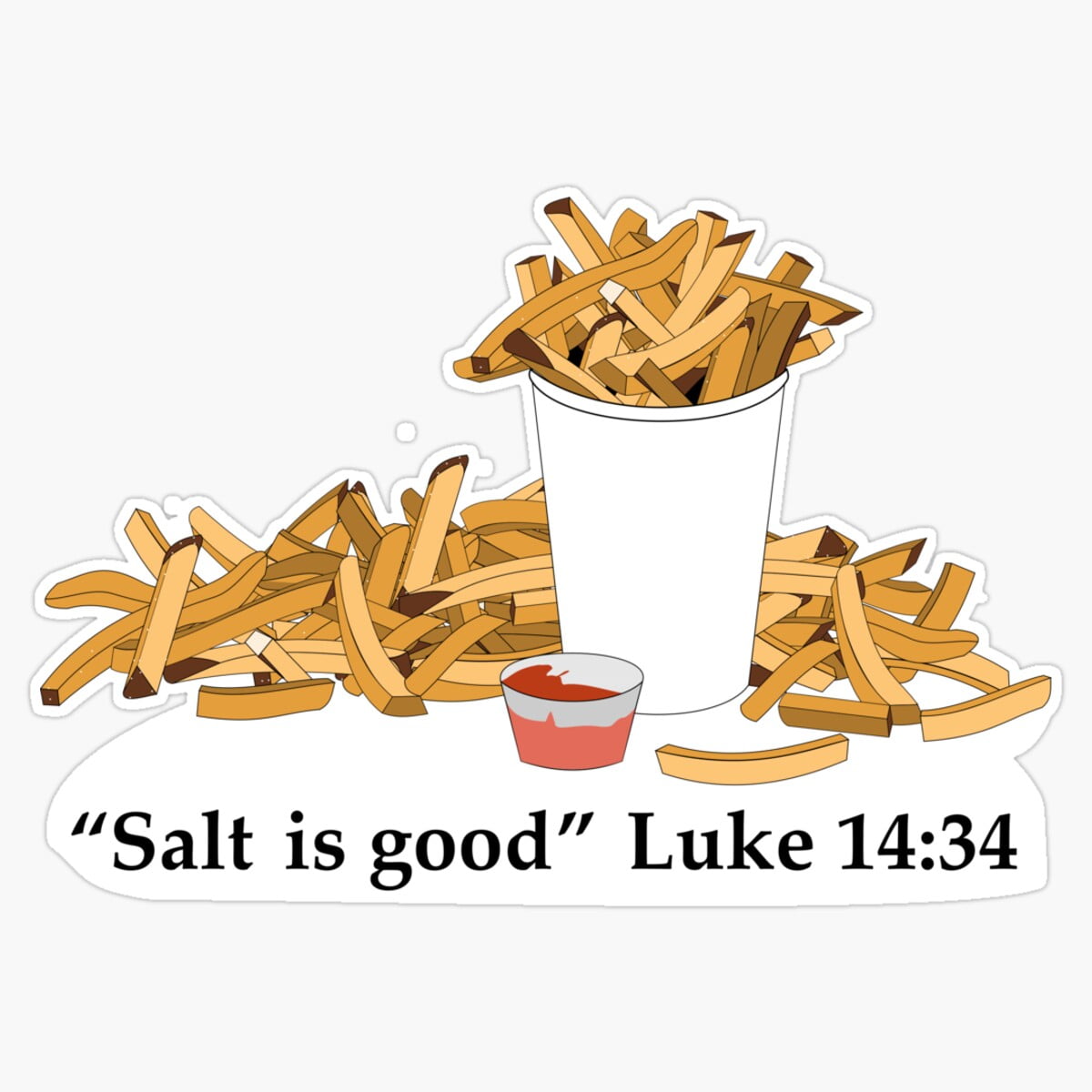 Maneki Salt Is Good Er, Phone Decal Water Bottle Stickers Car Decals ...