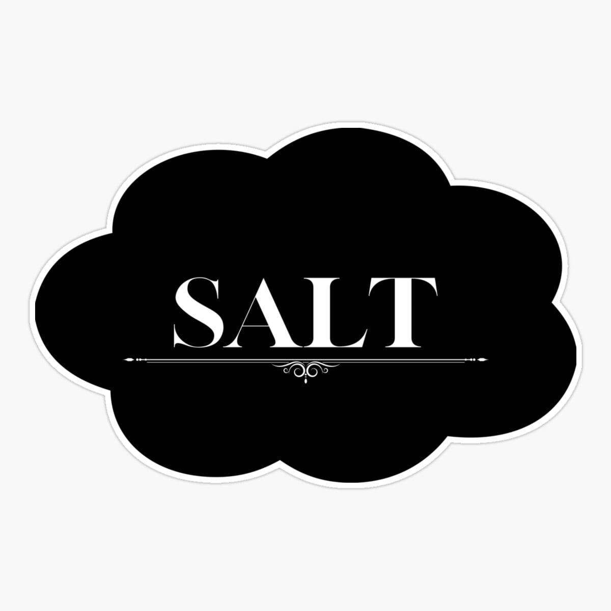 Maneki Salt Label Sticker, Phone Decal Water Bottle Stickers Car Decals ...