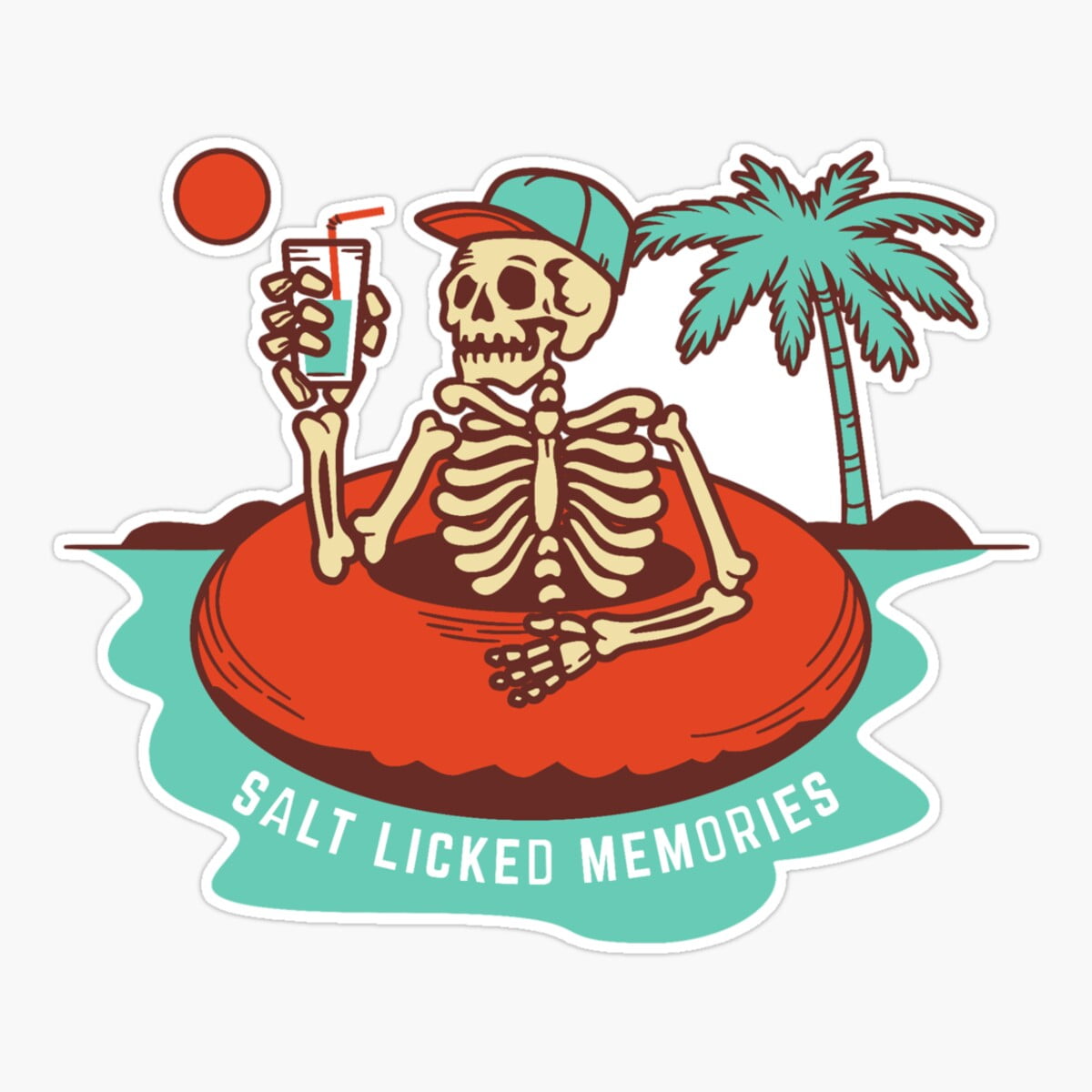 Maneki Salt Licked Memory Suring Skeleton - Salty Er, Phone Decal Water ...