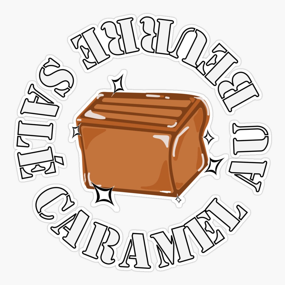 Maneki Salted Er Caramel Sticker, Phone Decal Water Bottle Stickers Car ...