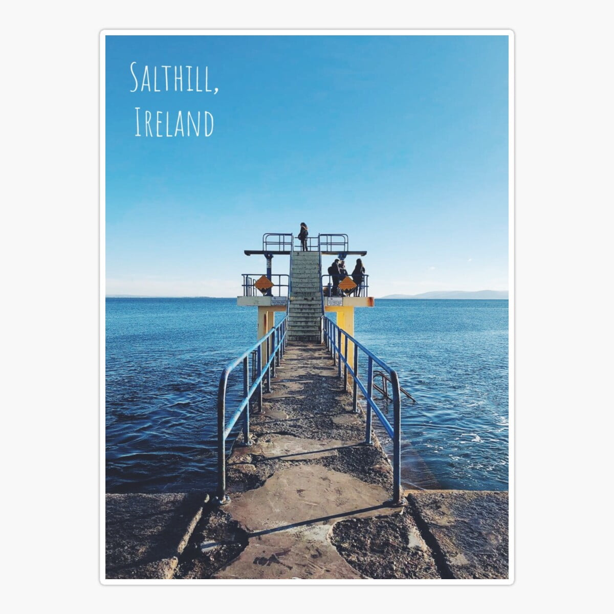 Maneki Salthill Promenade Sticker, Phone Decal Water Bottle Stickers ...