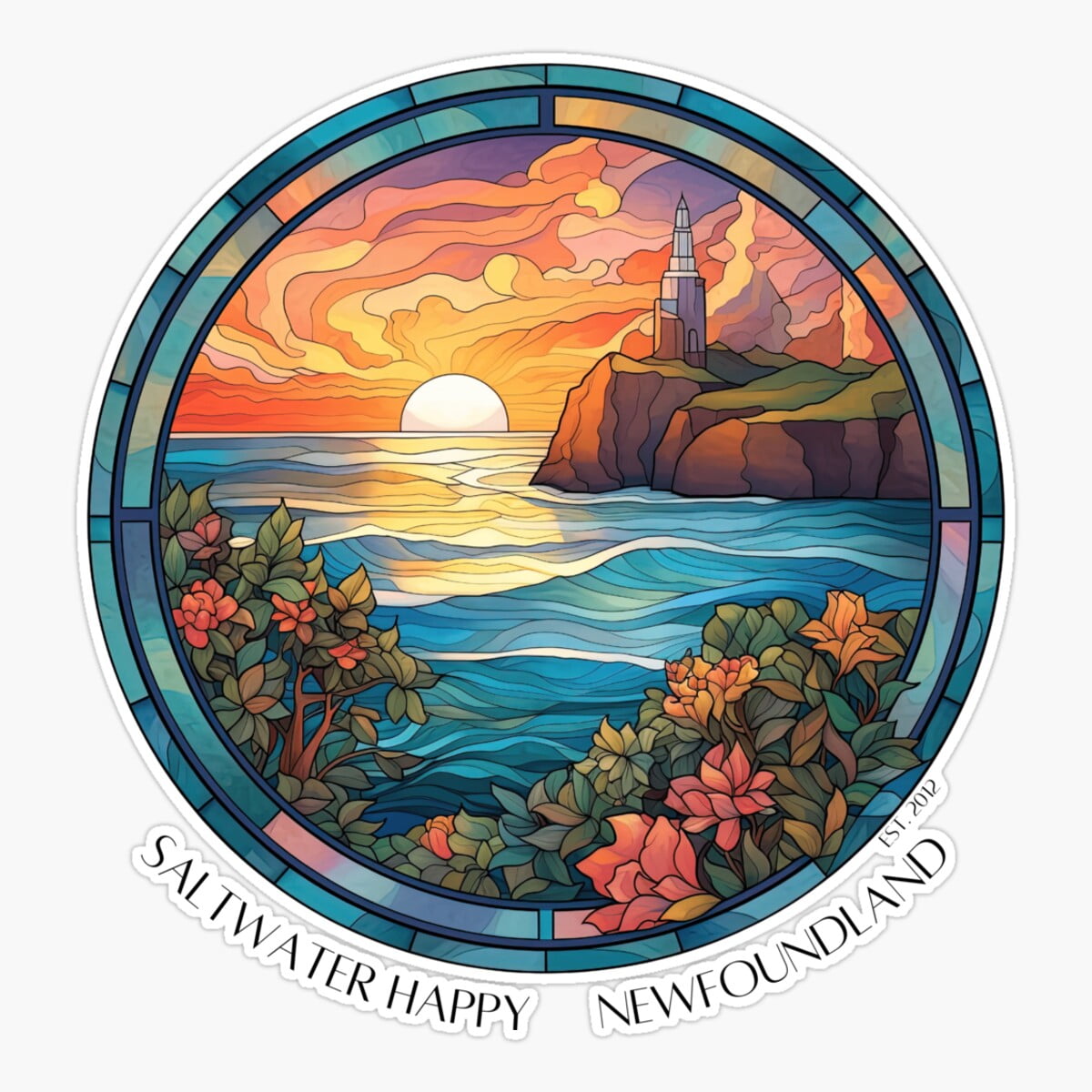 Maneki Saltwater Happy Logo Er, Phone Decal Water Bottle Stickers Car ...