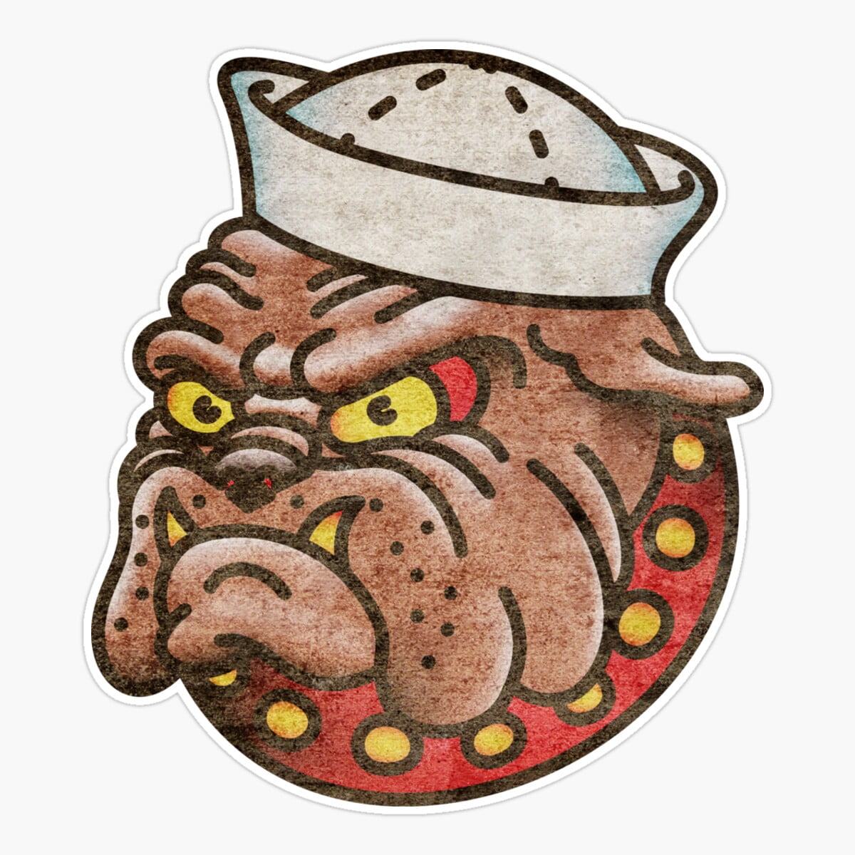 Maneki Salty Dog Sticker, Phone Decal Water Bottle Stickers Car Decals ...