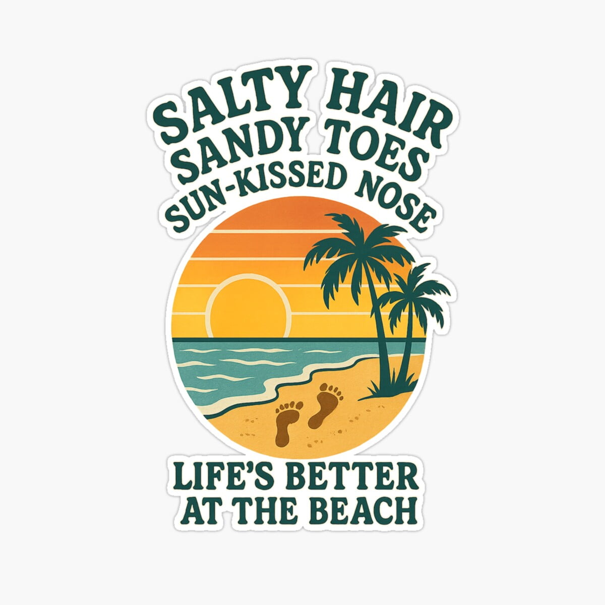 Maneki Salty Hair Sandy Toes Sun-Kissed Nose – Beach Vibes Design ...