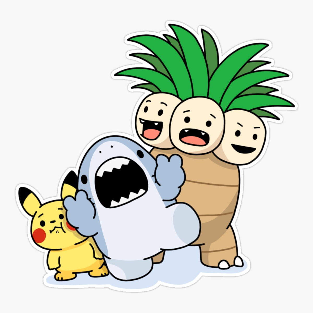 Maneki Samezu Exotic Sticker, Phone Decal Water Bottle Stickers Car ...