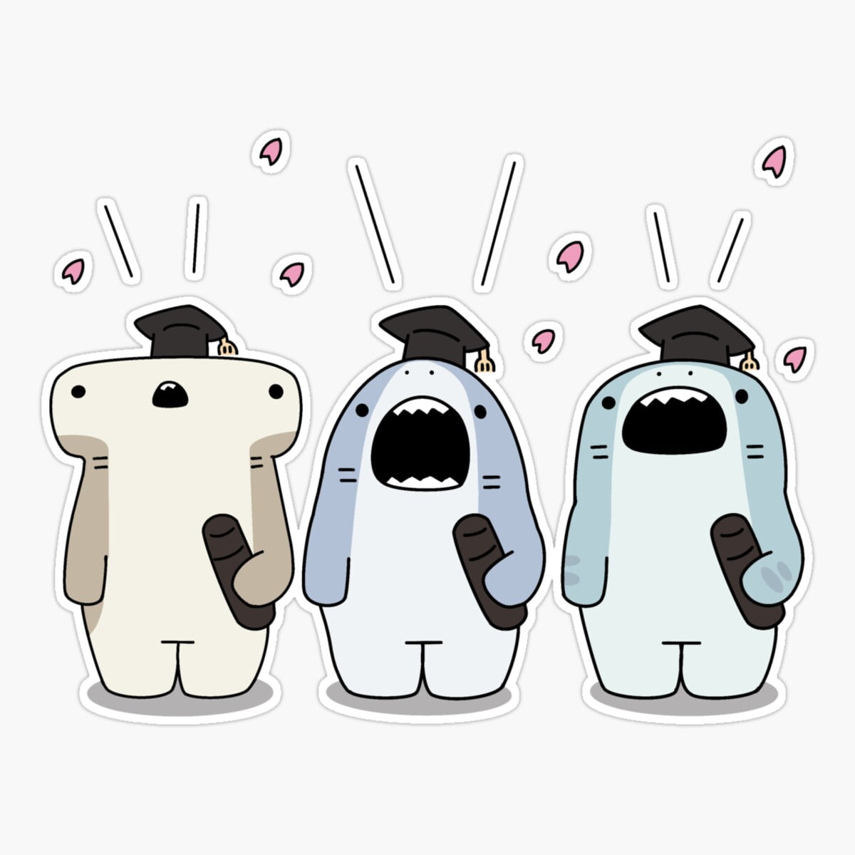 Maneki Samezu Graduation Er, Phone Decal Water Bottle Stickers Car ...