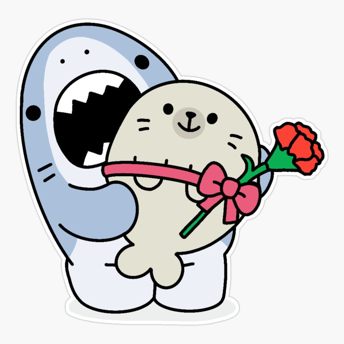 Maneki Samezu Love Sticker, Phone Decal Water Bottle Stickers Car ...