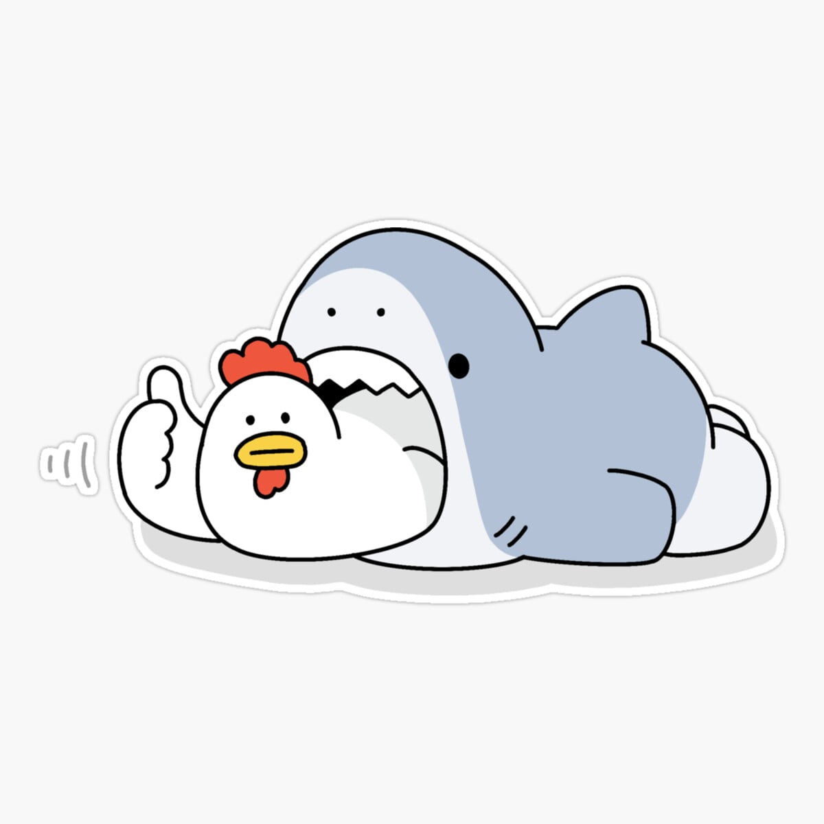 Maneki Samezu Rooster Sticker, Phone Decal Water Bottle Stickers Car ...