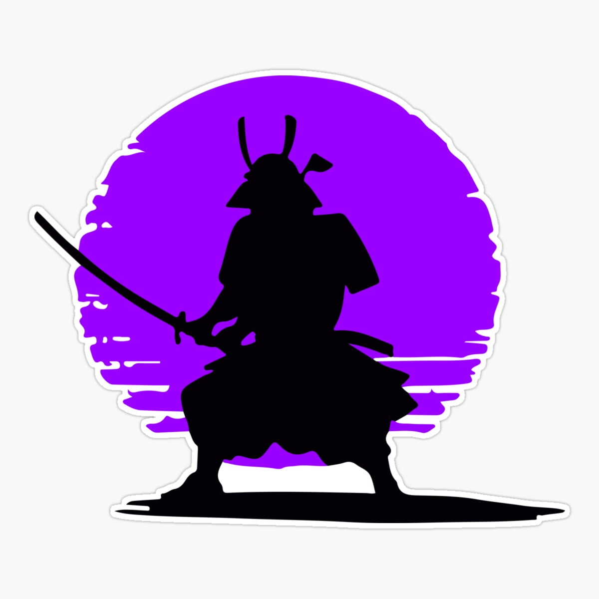 Maneki Samurai Spirit: Bold Japanese Kanji Art Sticker, Phone Decal ...