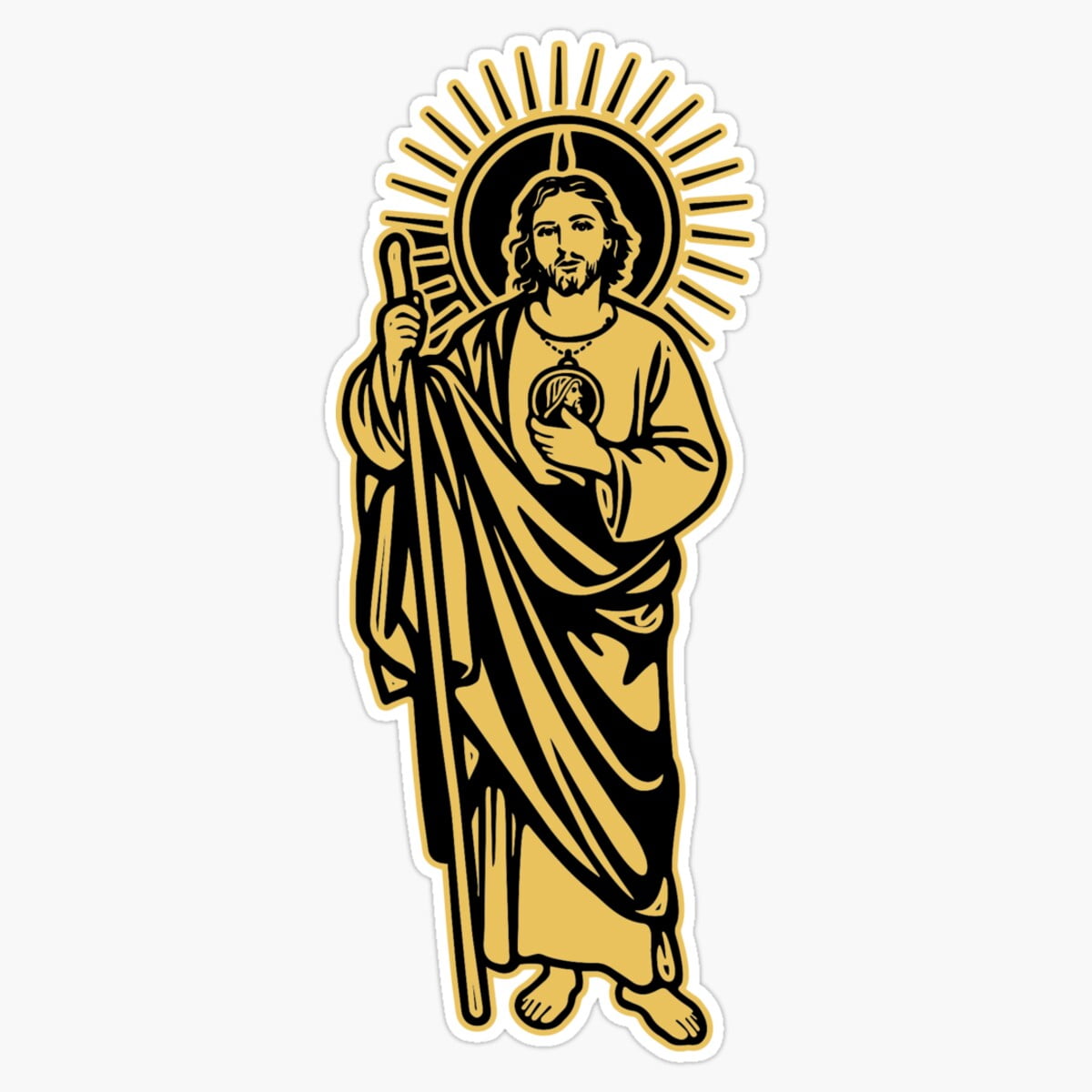 Maneki San Judas Tadeo St Jude Thaddaeus Er, Phone Decal Water Bottle ...