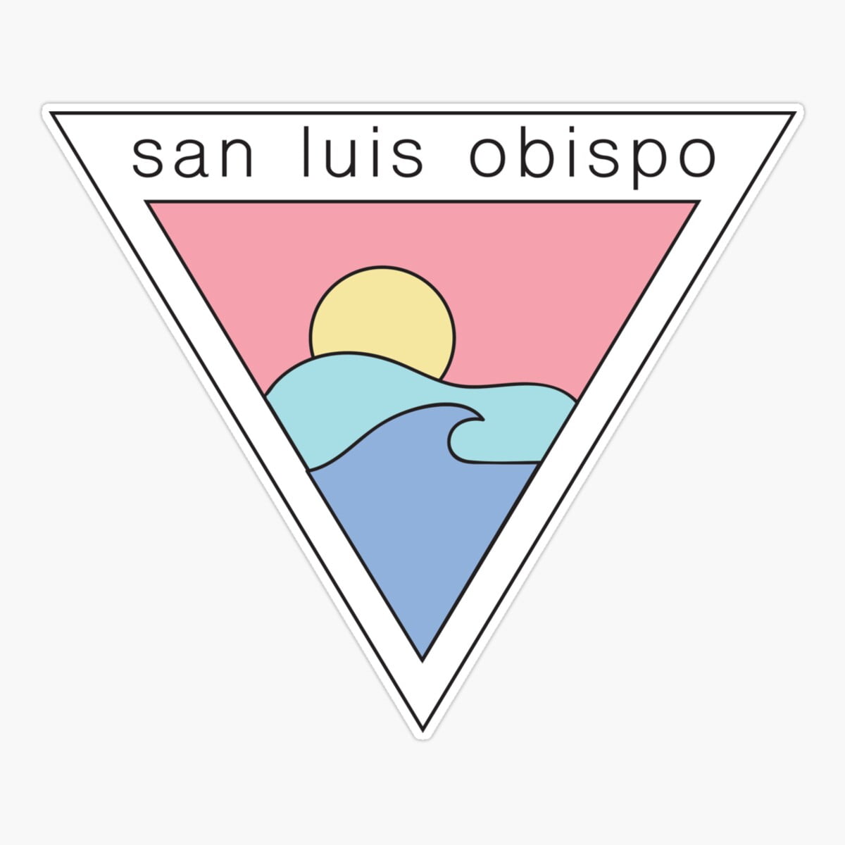 Maneki San Luis Obispo Sticker, Phone Decal Water Bottle Stickers Car ...