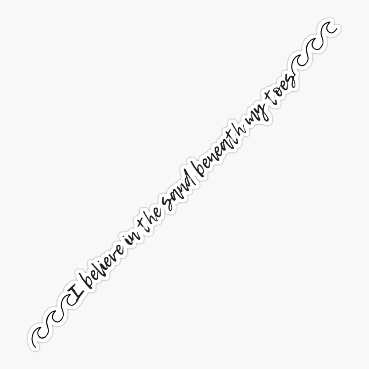 Maneki Sandy Toes Sticker, Phone Decal Water Bottle Stickers Car Decals ...