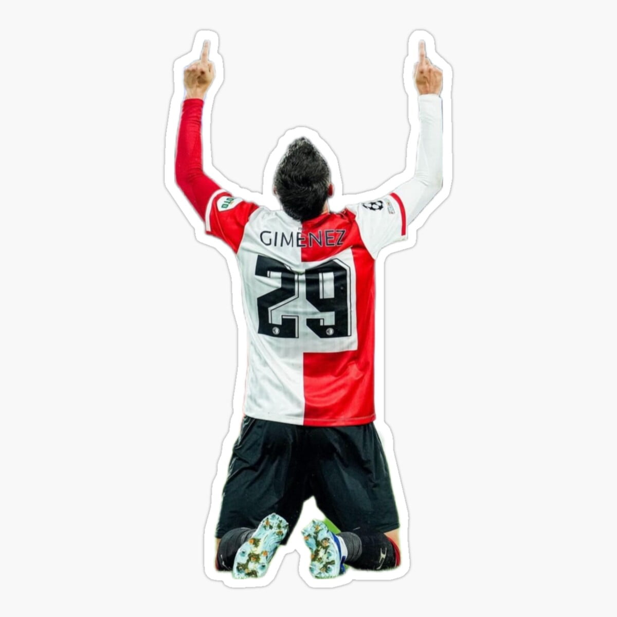 Maneki Santiago Gimenez Eyenoord And Mexico Striker Celebrating Goal ...