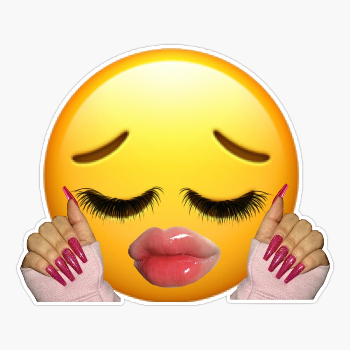 Maneki Sassy Emoji Sticker, Phone Decal Water Bottle Stickers Car ...