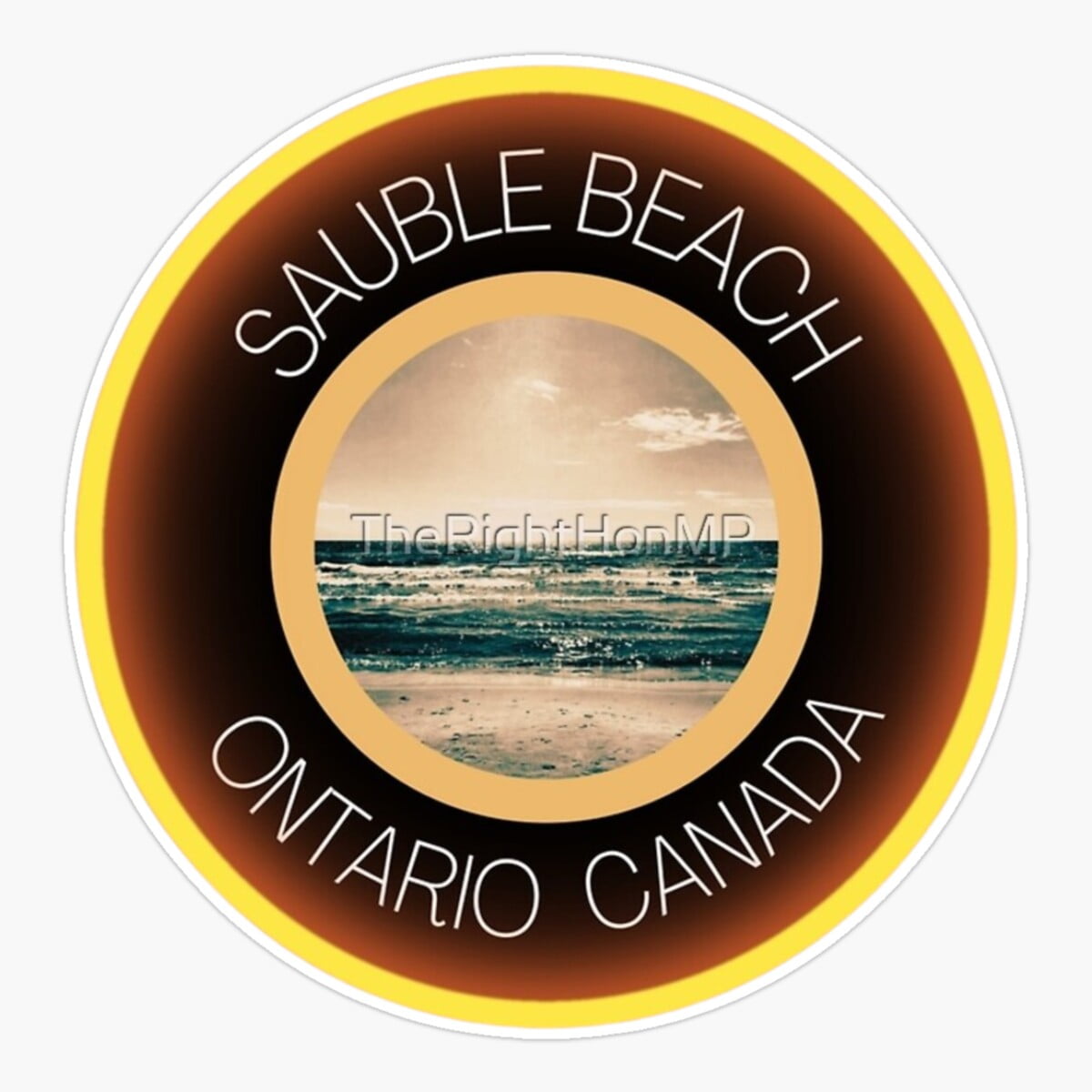 Maneki Sauble Beach Ontario Canada Sticker, Phone Decal Water Bottle ...