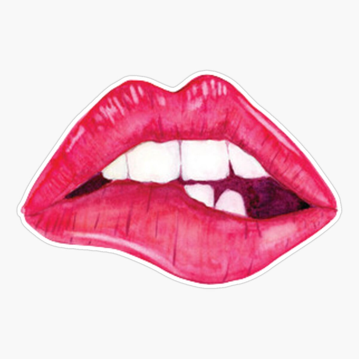 Maneki Saucy Lips Sticker, Phone Decal Water Bottle Stickers Car Decals, Funny Birthday Gift ...