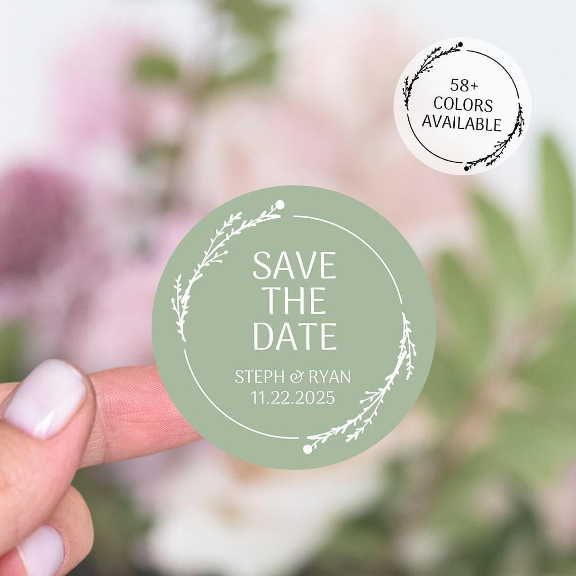 Maneki Save The Date Ers, Round Wedding Date Ers, Engagement Party ...