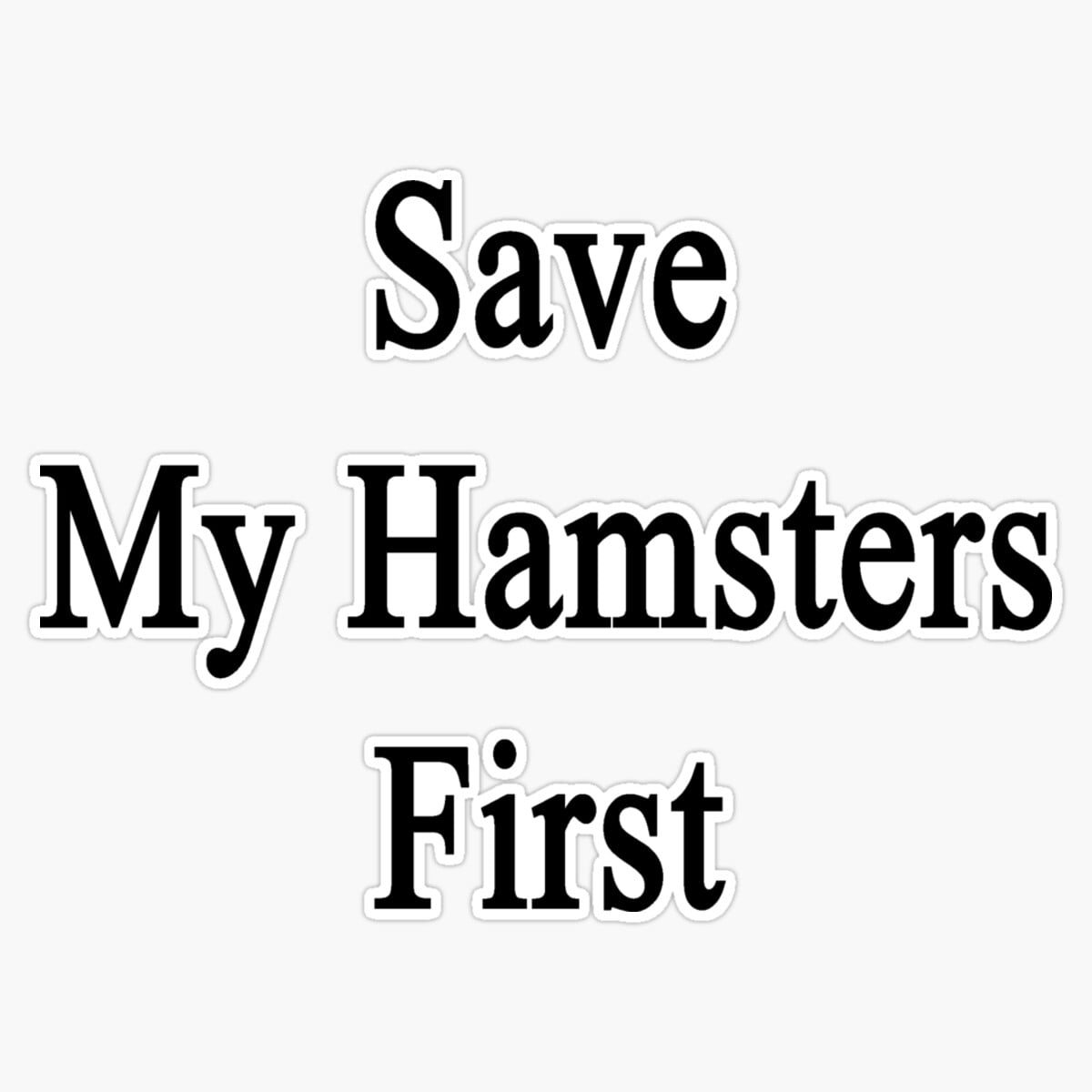 Maneki Save My Hamsters First Er, Phone Decal Water Bottle Stickers Car ...