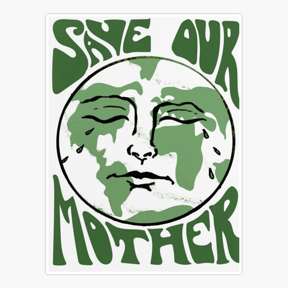 Maneki Save Our Mother Er, Phone Decal Water Bottle Stickers Car Decals ...