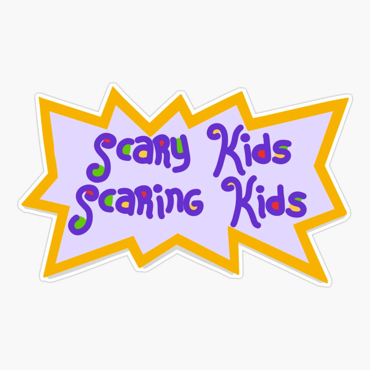 Maneki Scary Rugs Scaring Rats. Sticker, Phone Decal Water Bottle ...