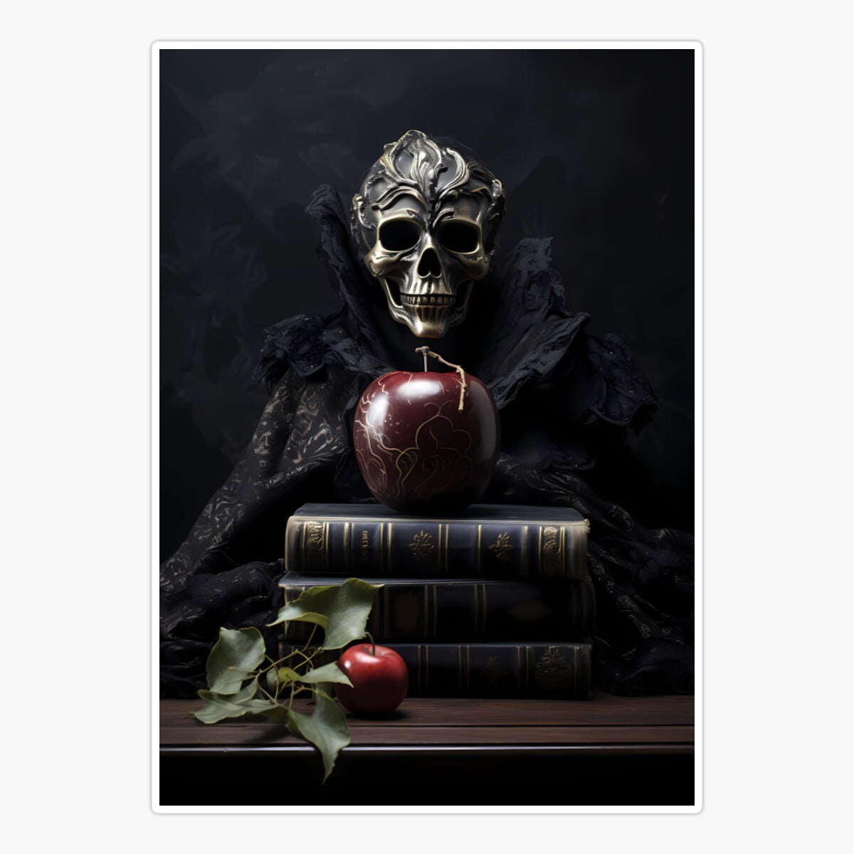 Maneki Scholar Dark Academia Gothic Cottagecore Decor Sticker, Phone ...