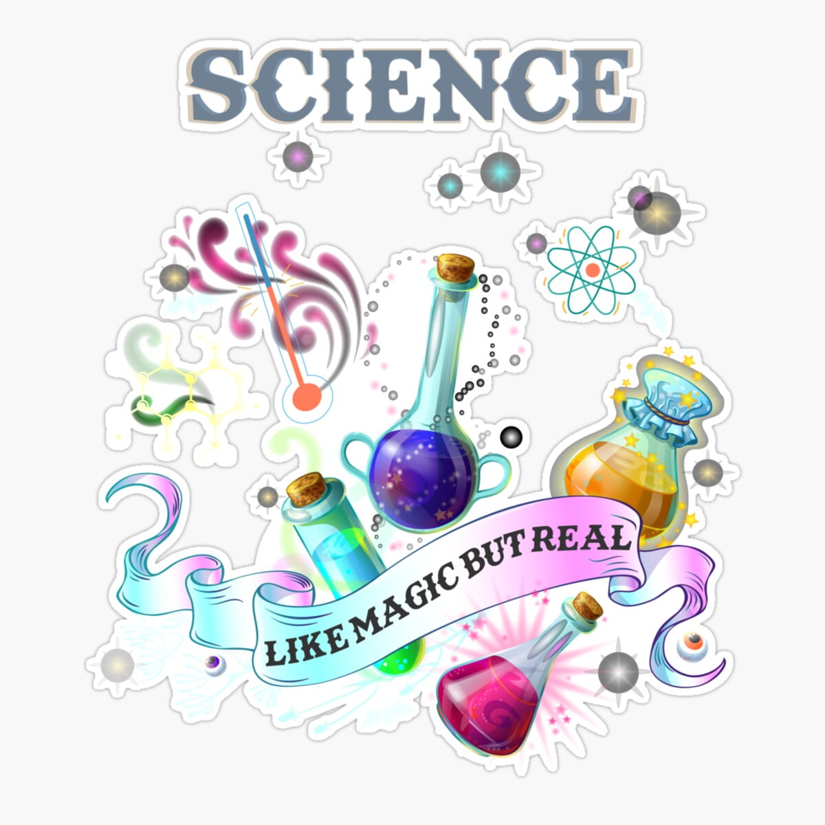 Maneki Science Is Like Magic But Real. Funny Design For Science ...