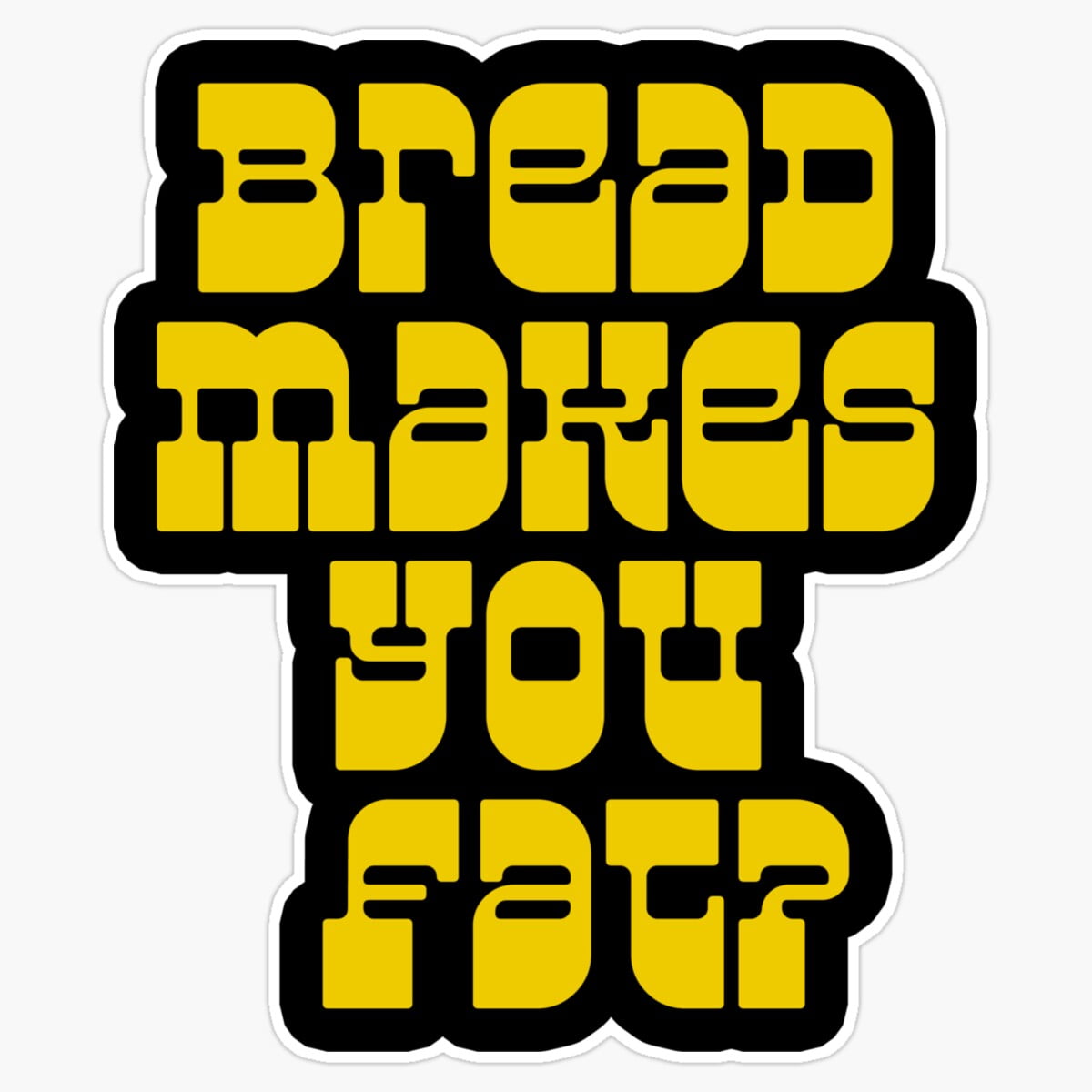 Maneki Scott Pilgrim - Bread Makes You Fat? Er, Phone Decal Water Bottle Stickers Car Decals ...