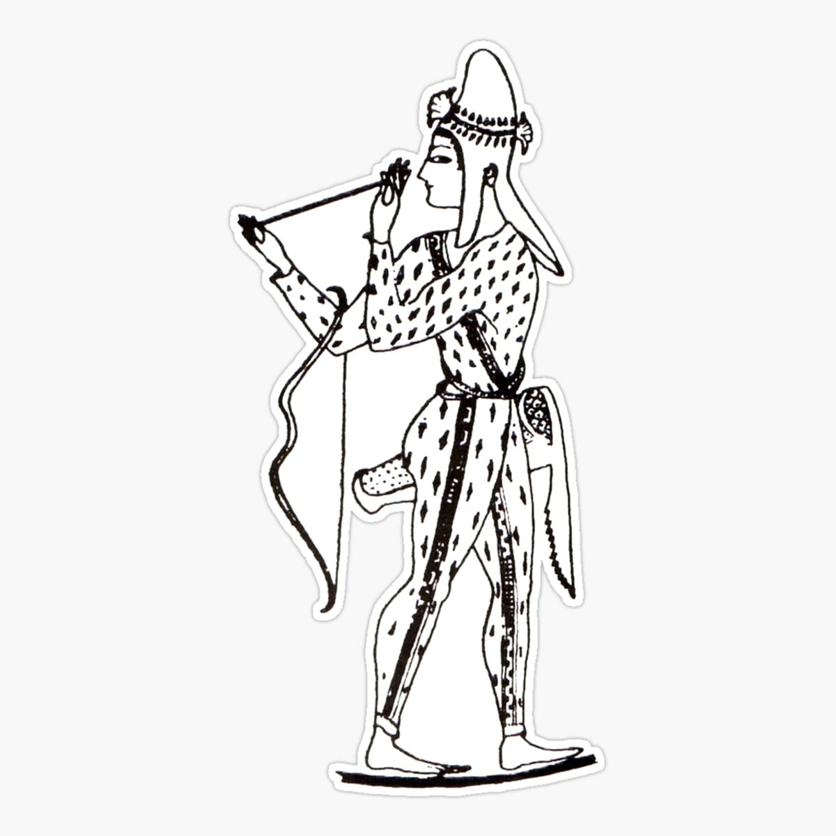 Maneki Scythian Historical Amazon Archer Er, Phone Decal Water Bottle ...