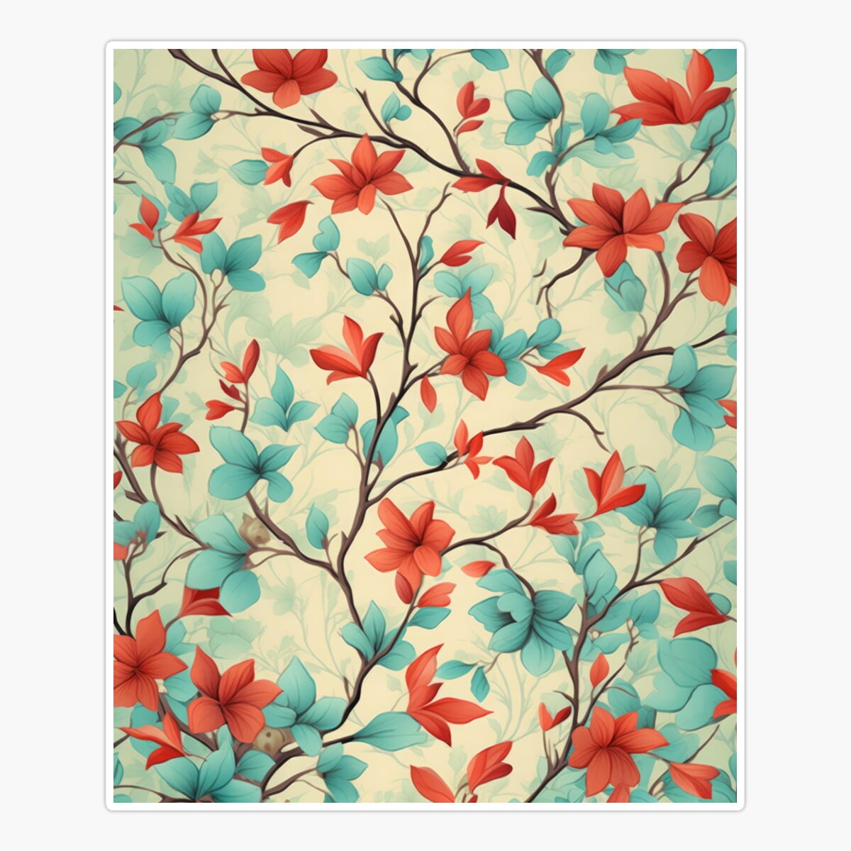 Maneki Seamless Pattern In Japanese Style Ruan Jia. Sticker, Phone ...