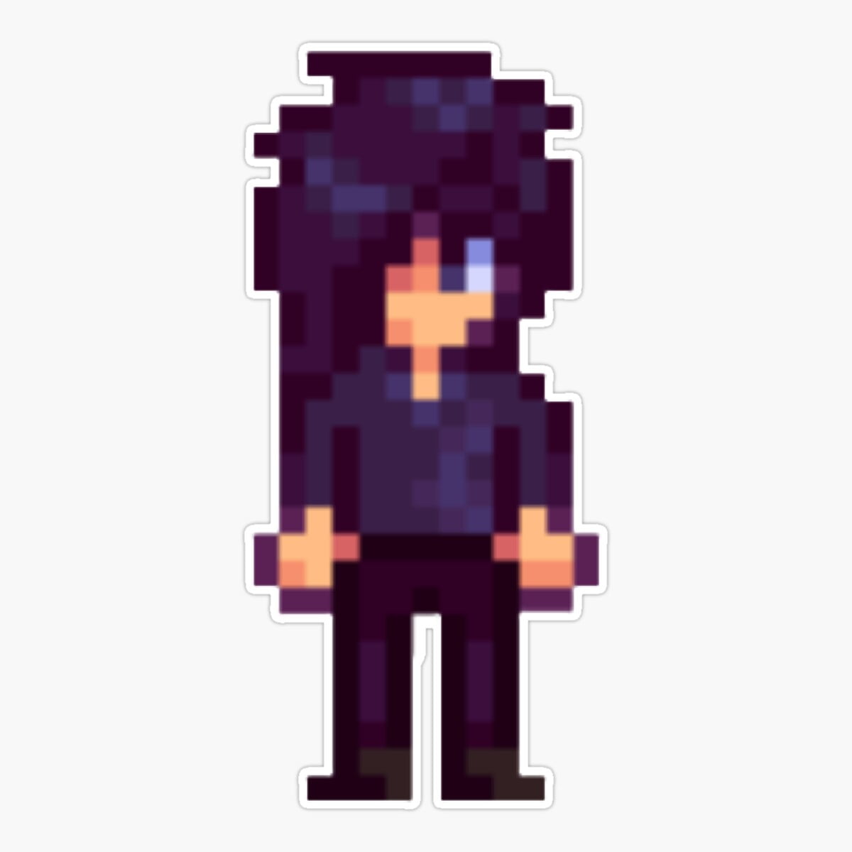 Maneki Sebastian From Stardew Valley Sticker, Phone Decal Water Bottle ...