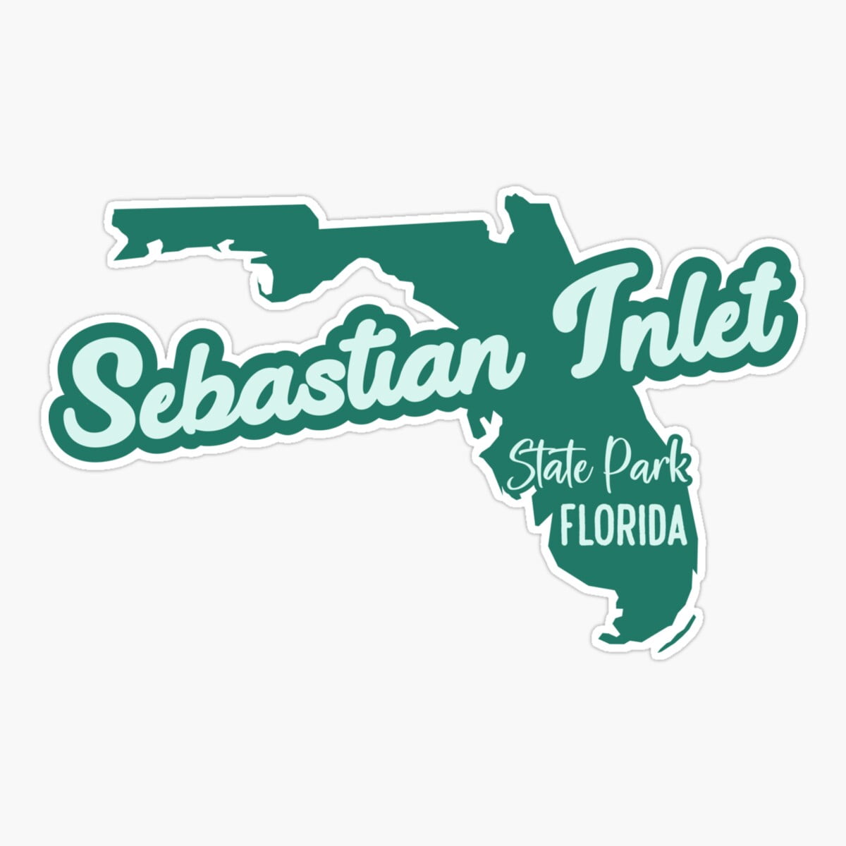 Maneki Sebastian Inlet State Park Lorida Er, Phone Decal Water Bottle ...