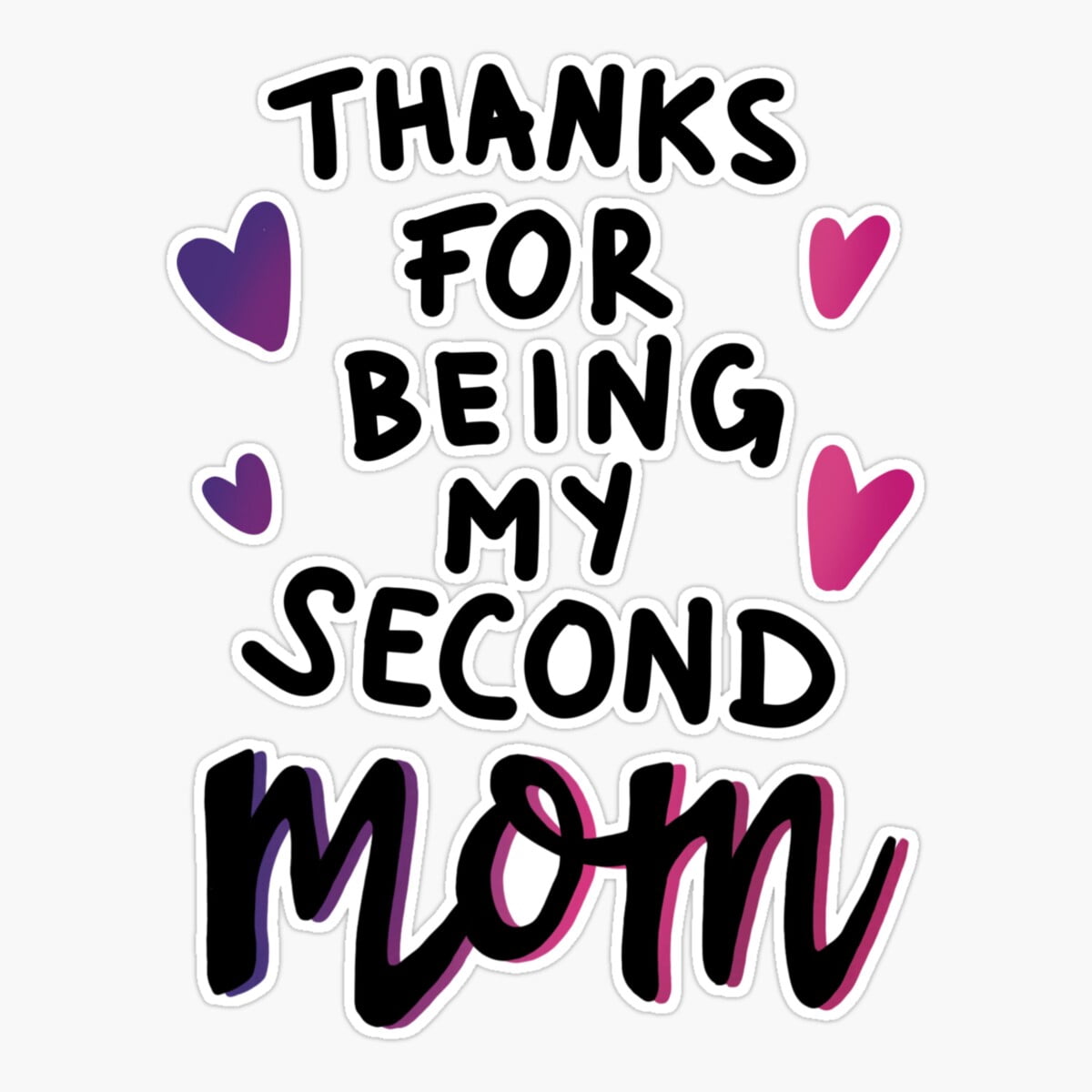 Maneki Second Mom Er, Phone Decal Water Bottle Stickers Car Decals ...