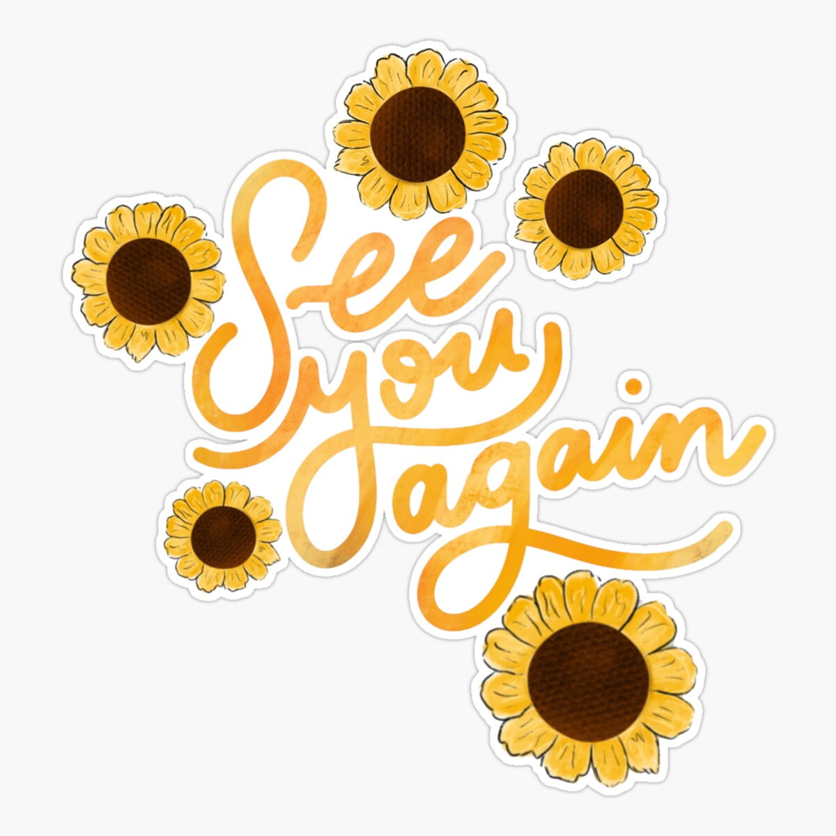 Maneki See You Again Sticker, Phone Decal Water Bottle Stickers Car ...