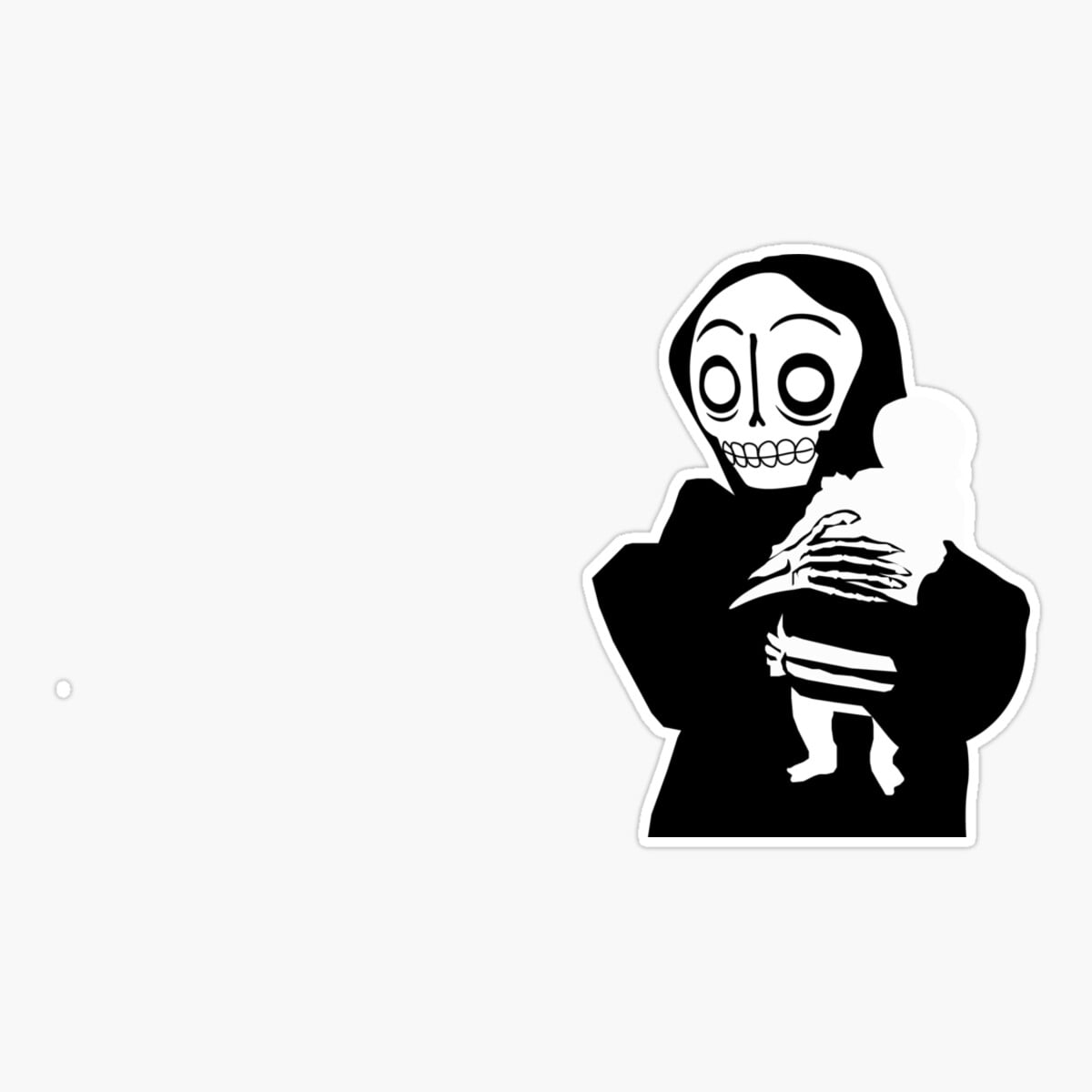 Maneki Senses Fail Skeleton Sticker, Phone Decal Water Bottle Stickers ...