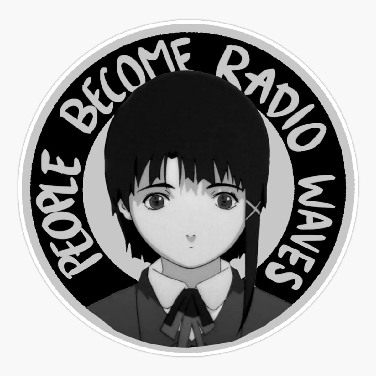 Maneki Serial Experiments Lain Sticker, Phone Decal Water Bottle ...