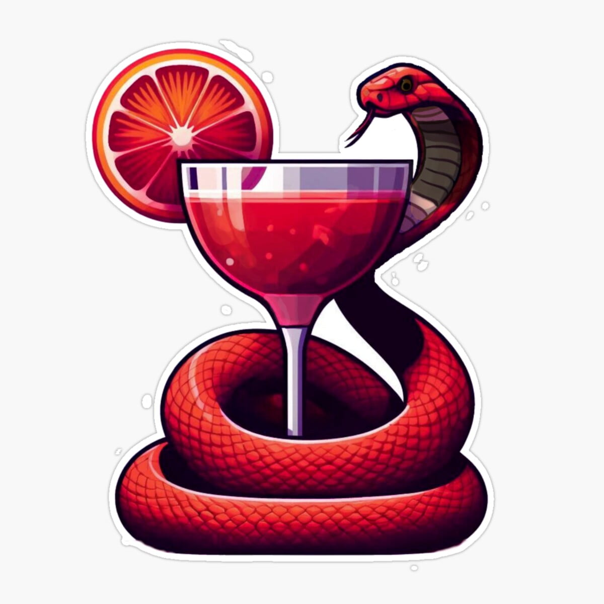 Maneki Serpent Sour: A Blood Orange And Red Spitting Cobra Er, Phone ...