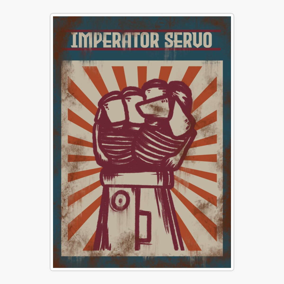 Maneki Serve The Emperor Sticker, Phone Decal Water Bottle Stickers Car ...