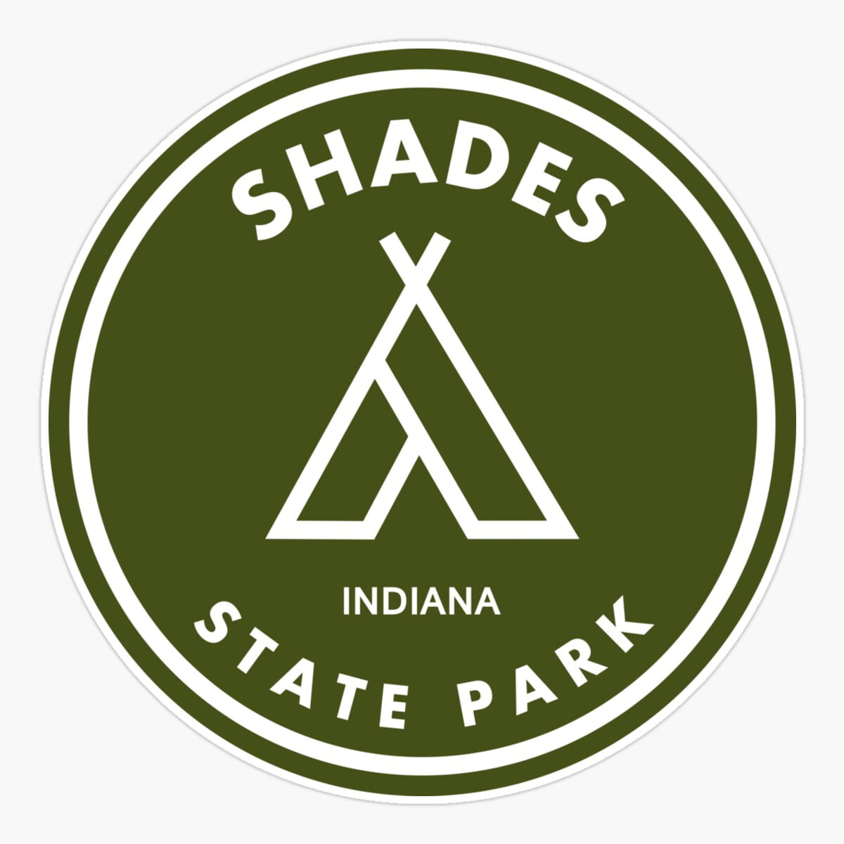 Maneki Shades State Park Indiana Tent Er, Phone Decal Water Bottle ...