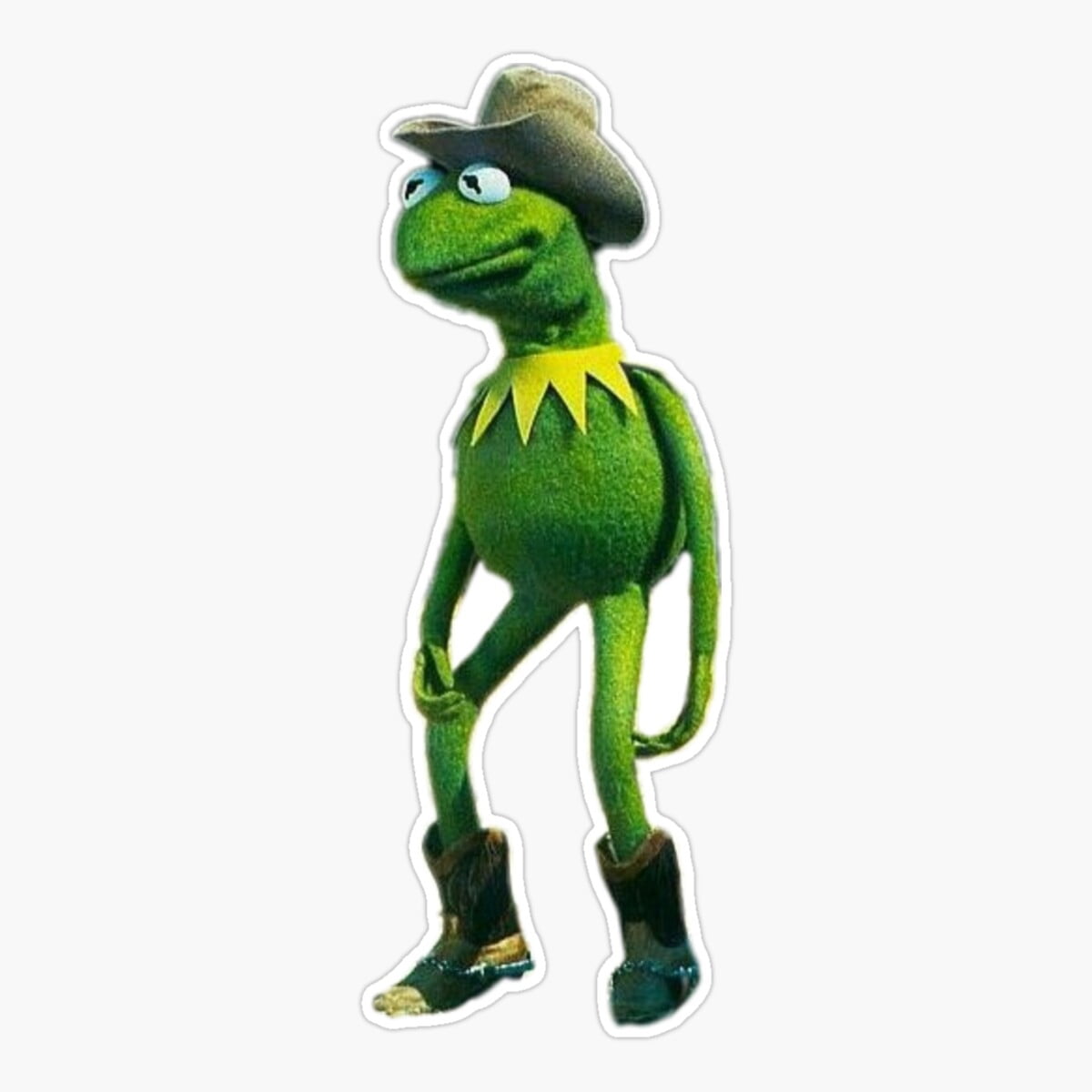 Maneki Shaelin Janae- Cowboy Kermit Sticker, Phone Decal Water Bottle ...